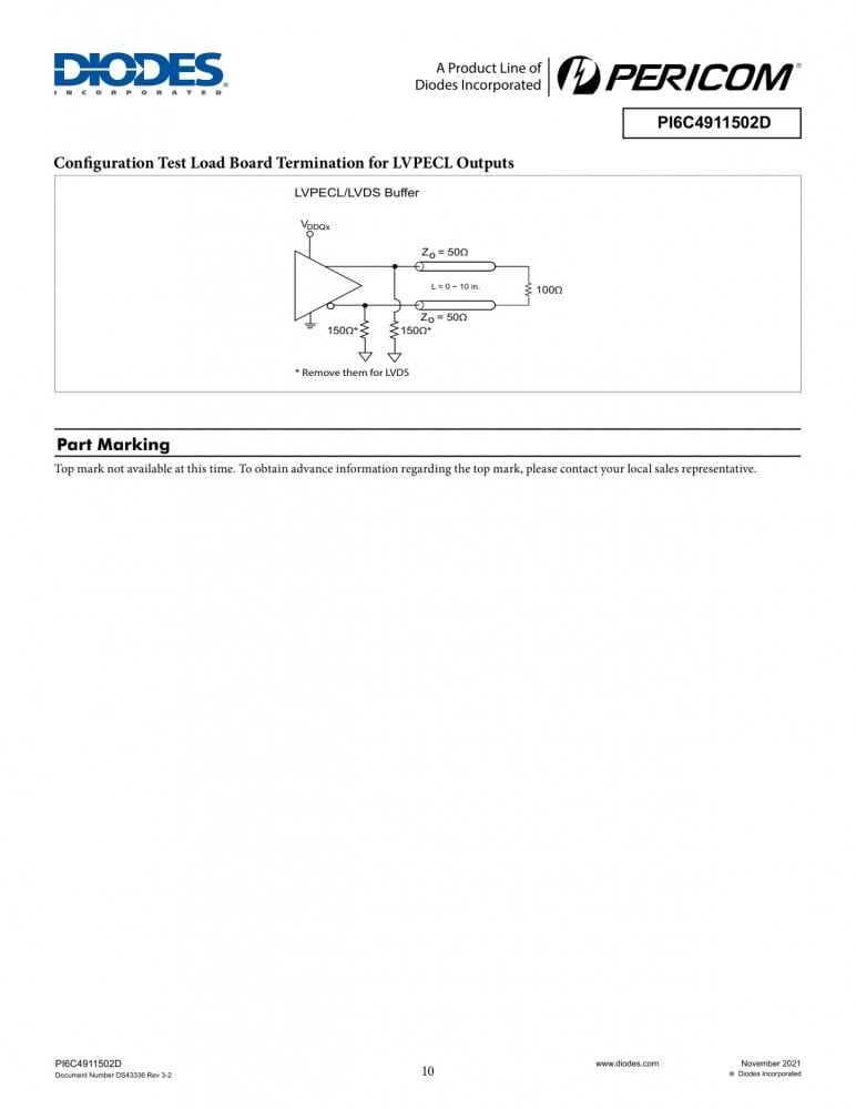 PI6C4911502D datasheet page 10