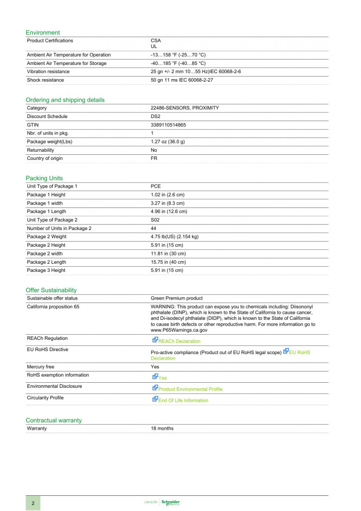 XS4P18KP340D technical document page 2
