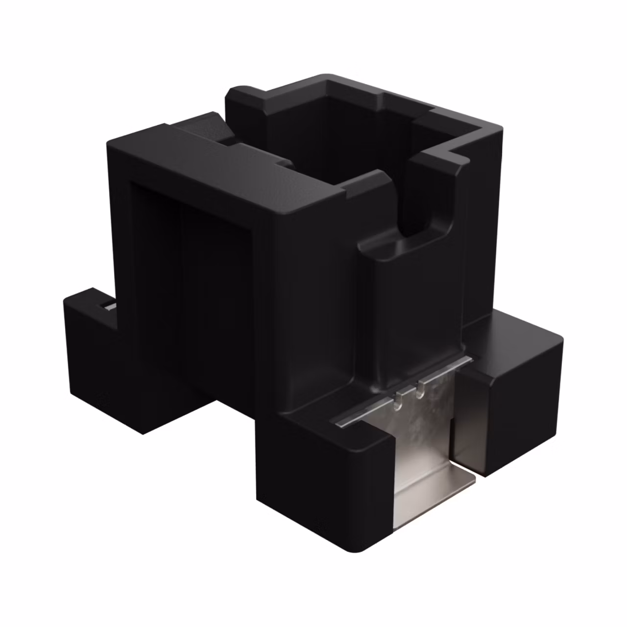 DuraClik Wire-to-Board Header, Single Row, Vertical, 2 Circuits, Tin (Sn) Plating, Black for sale