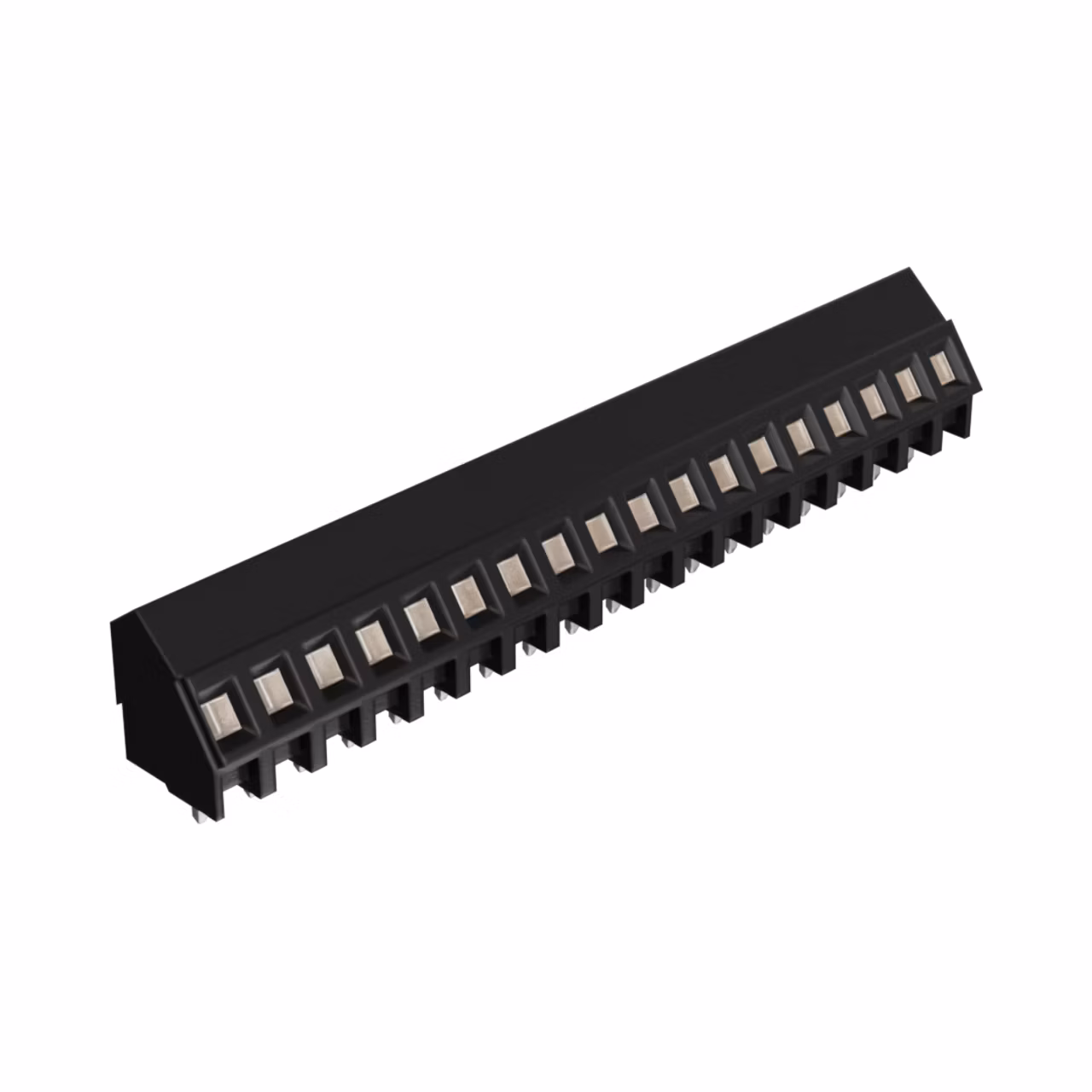 5.08mm Pitch Beau Eurostyle Low Profile, Fixed Block, 35° Wire Entry, Modular, 18 Circuits for sale