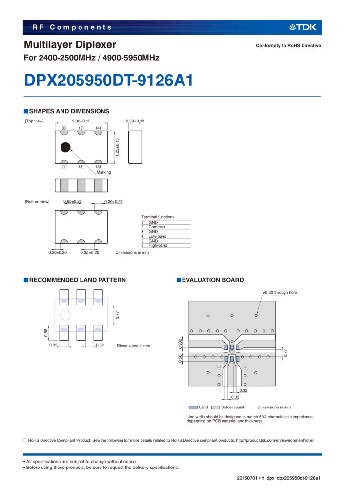 DPX205950DT-9126A1 datasheet page 2