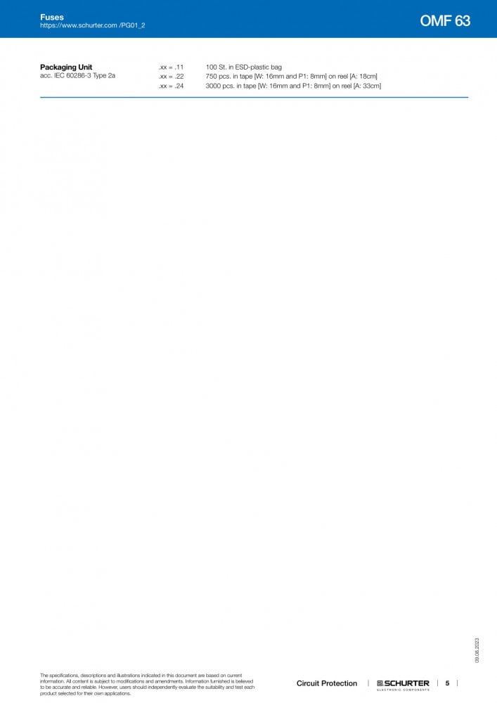 SCHURTER 3402.0014.11 technical document page 5
