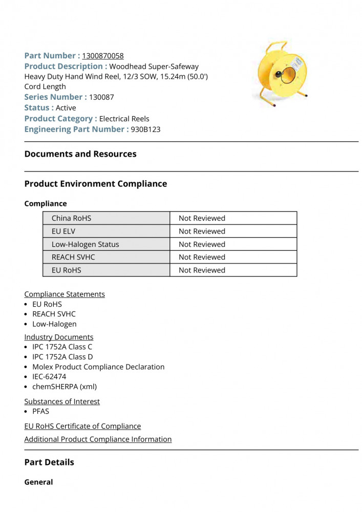 Product document page 1