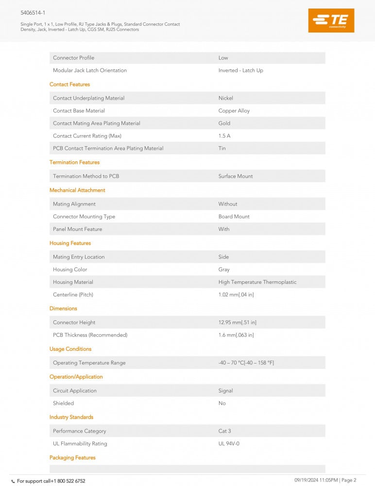 5406514-1 technical document page 2