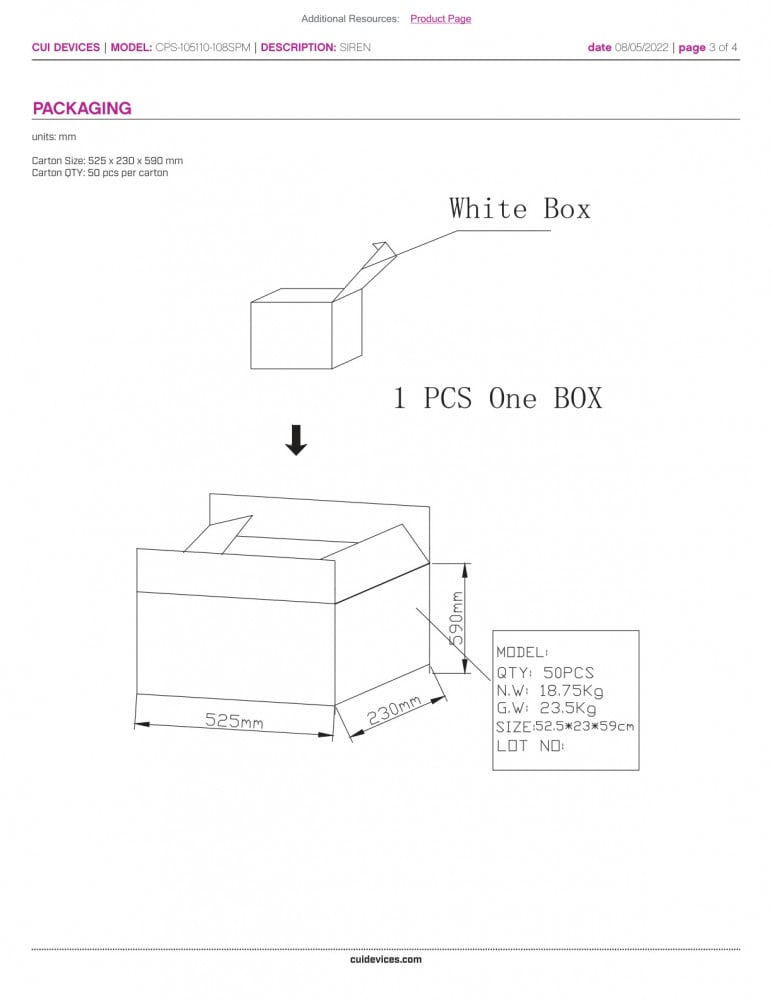 CPS-105100-110SPM datasheet page 3