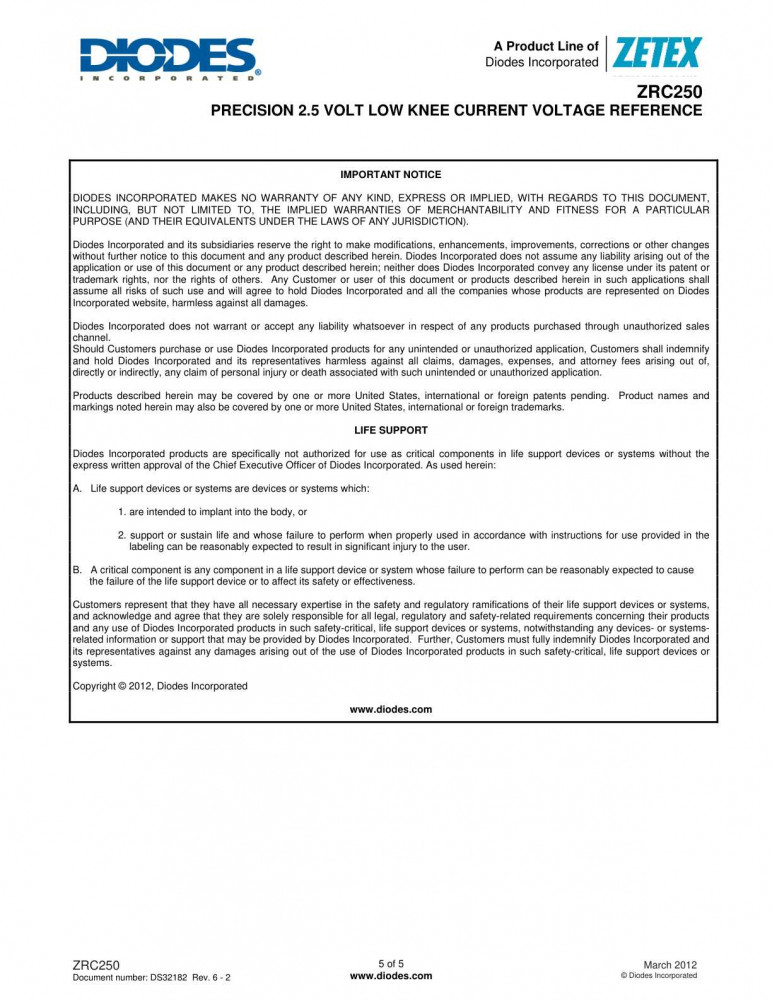 ZRC250F02TA datasheet page 5