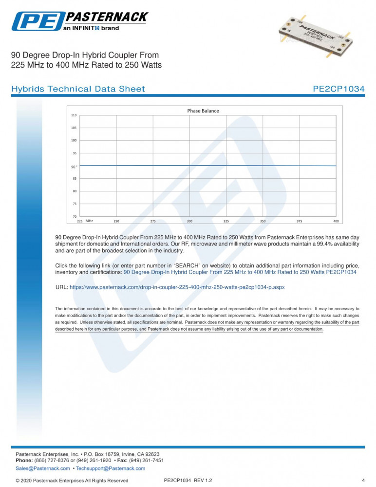 PE2CP1034 datasheet page 4