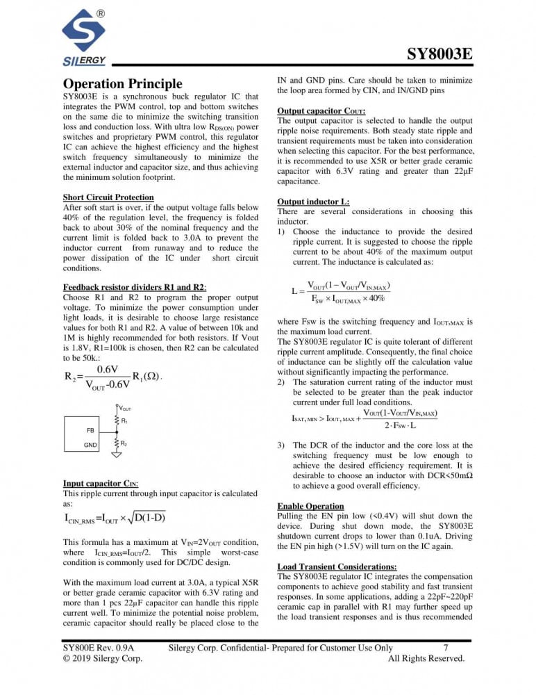 SY8003EDFC datasheet page 7