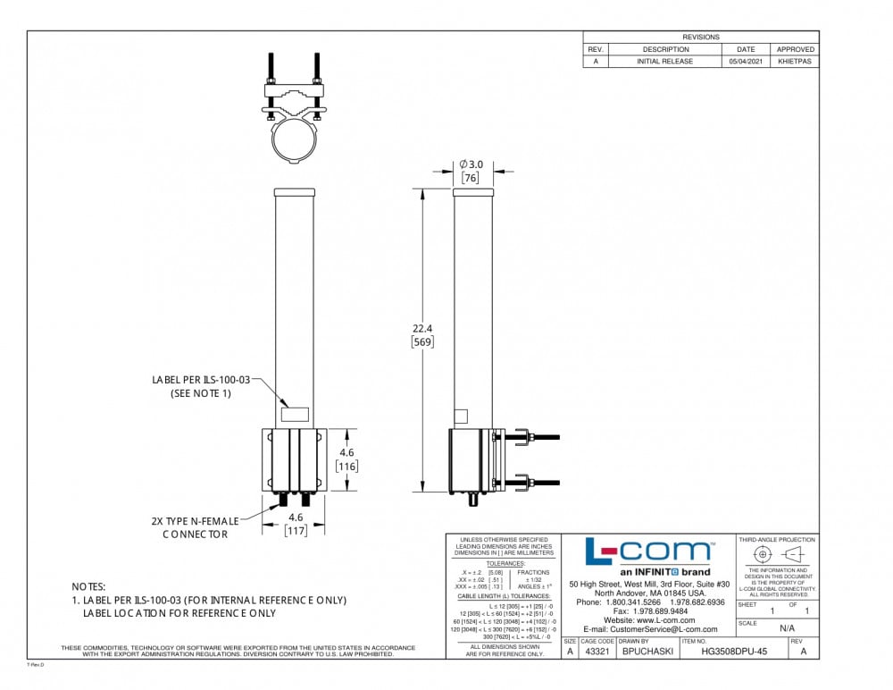 HG3508DPU-45 technical document page