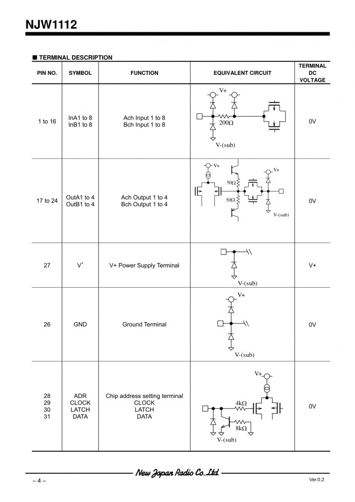 NJW1112 technical document page 4