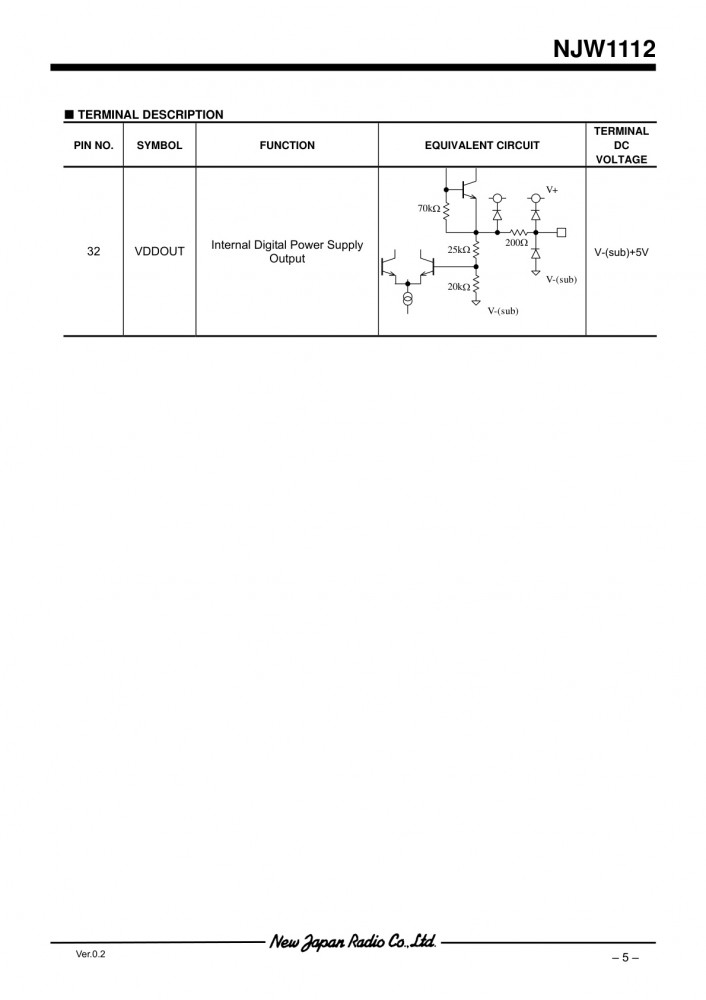 NJW1112 technical document page 5