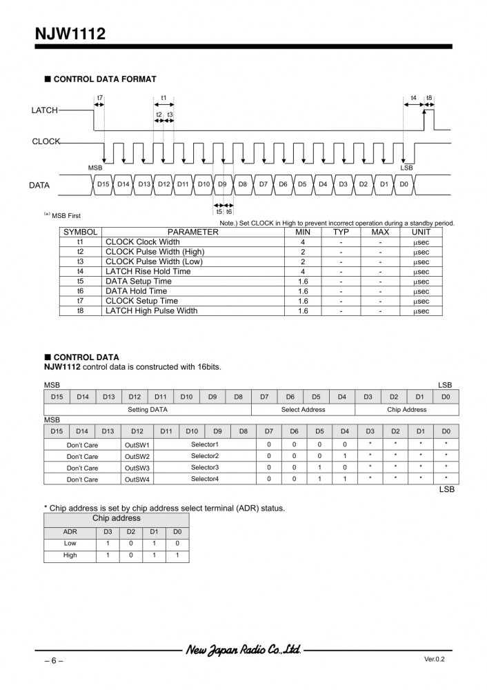 NJW1112 technical document page 6
