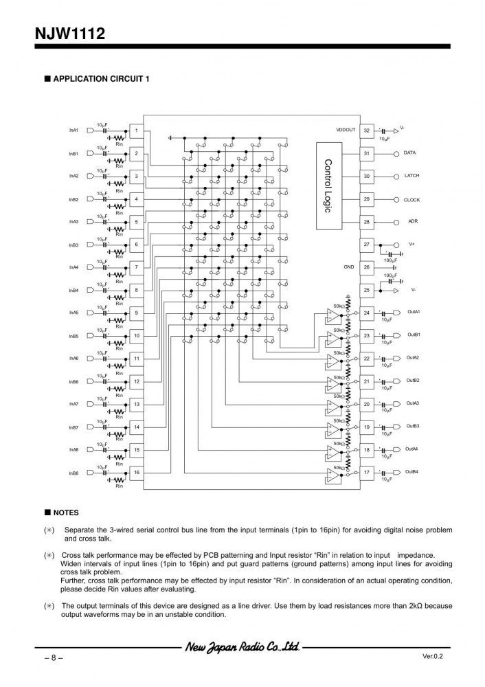 NJW1112 technical document page 8