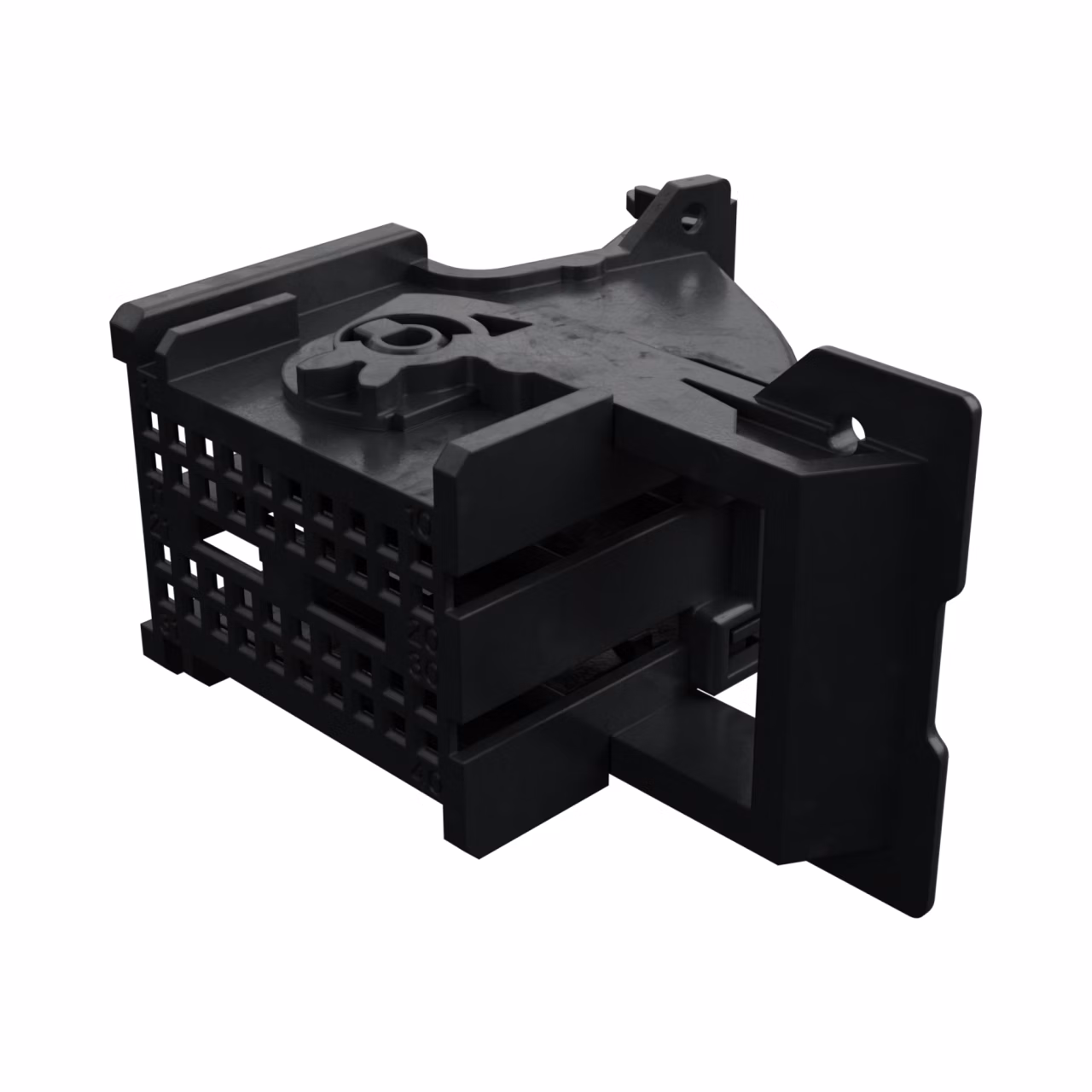 2.54mm Pitch MOX Receptacle Housing, 4 Rows, 40 Circuits, Black for sale
