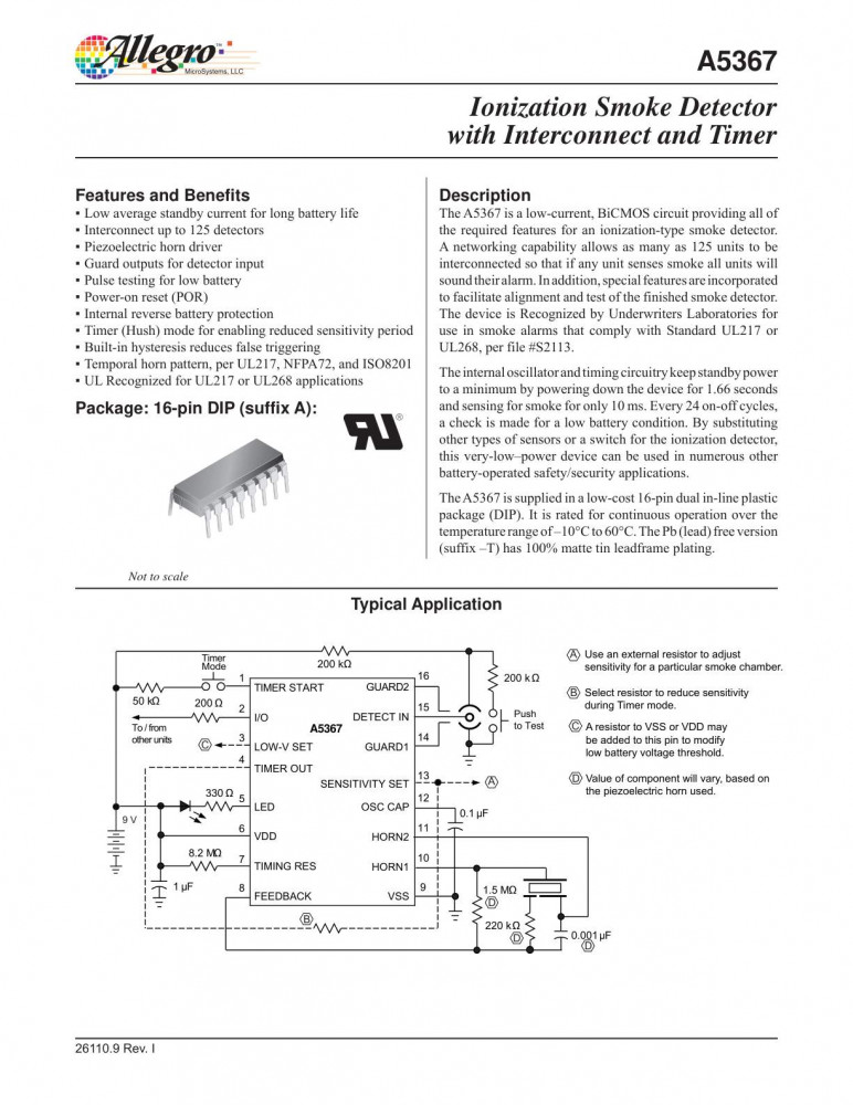 A5367CA-T datasheet page 1