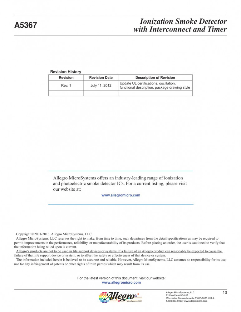A5367CA-T datasheet page 10