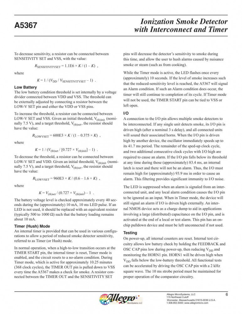 A5367CA-T datasheet page 6