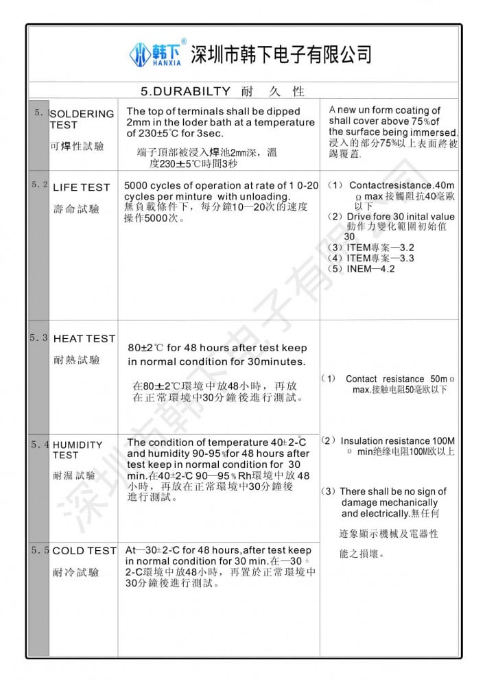 HX DC044 specification page 4