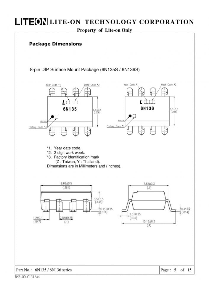6N136 series datasheet page 5