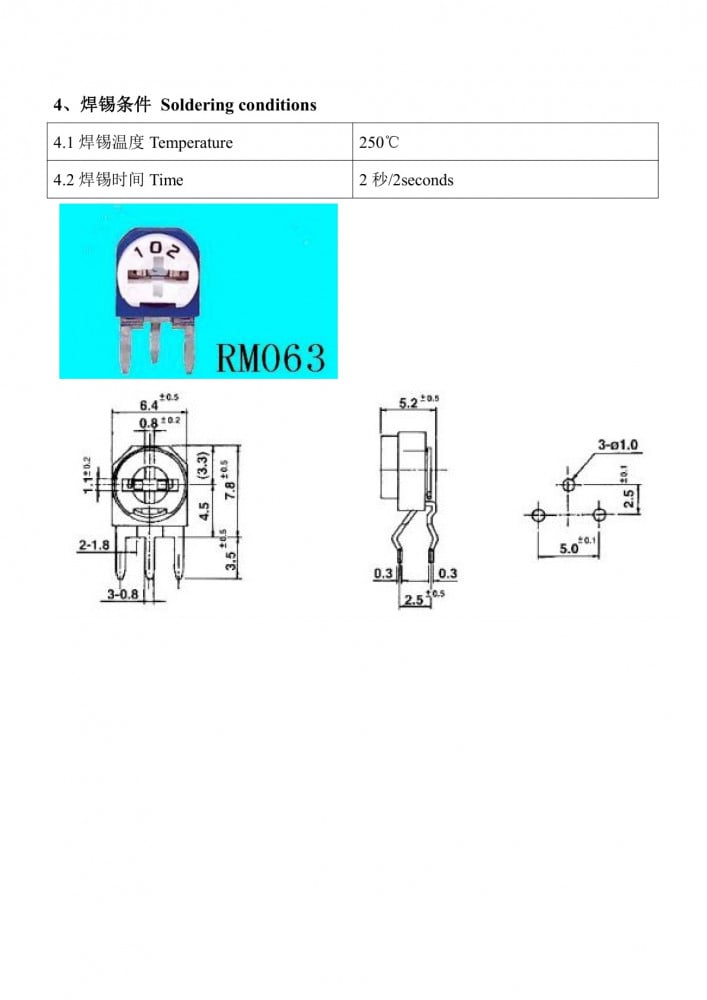 BOCHEN RM063 technical document page 3