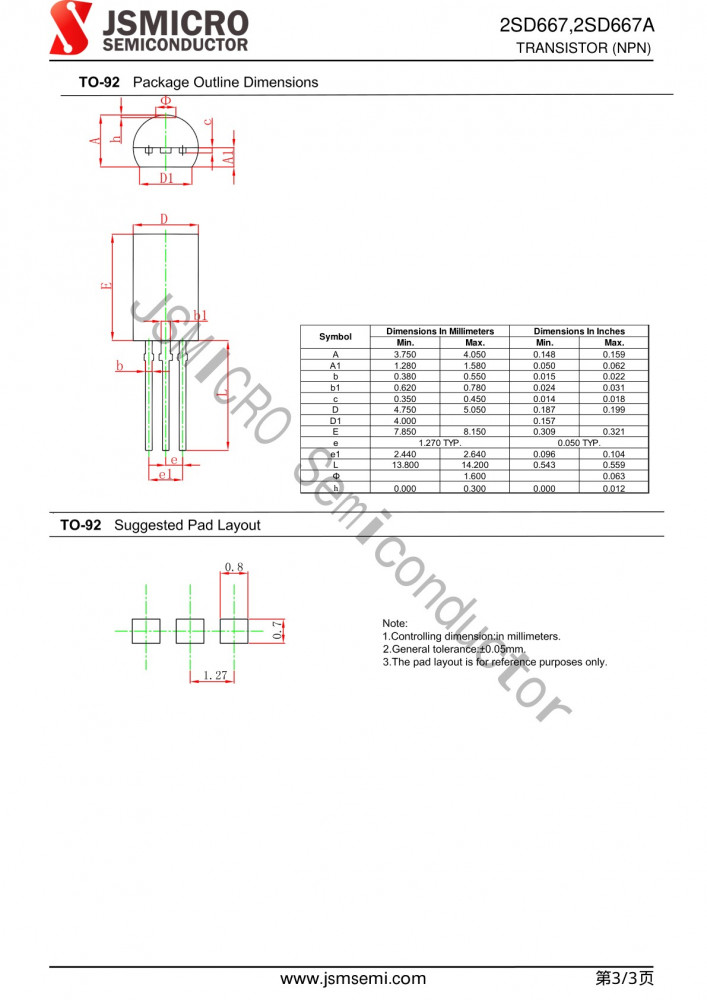 2SD667A datasheet page 3