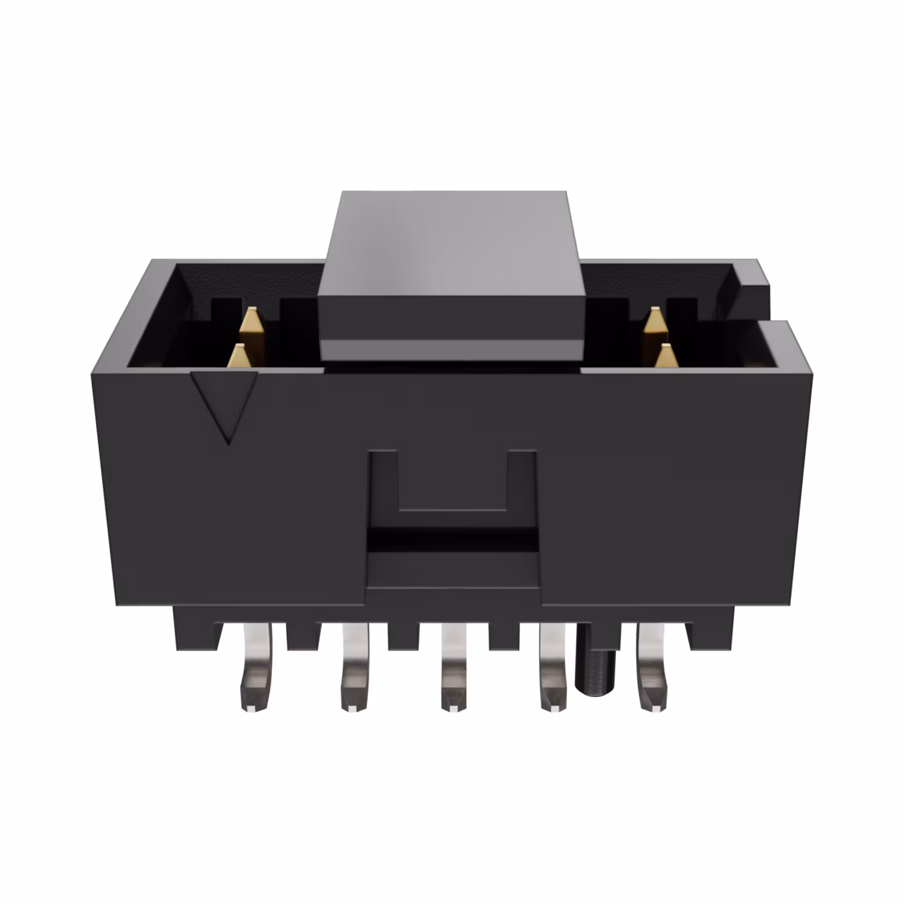 2.00mm Pitch, Milli-Grid PCB Header, Dual Row, Vertical, Surface Mount, Shrouded, 10 Circuits, 0.38µm Gold (Au) Plating, Single Side Slot, Center Friction Lock, with Pegs, with Cap, Tube for sale