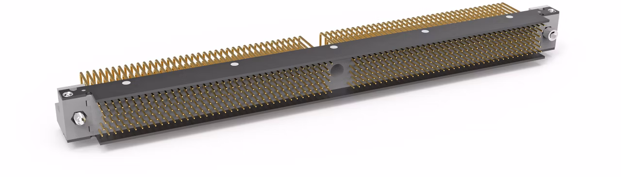 AirBorn R Series, Rectangular Board Mount Plug, Right-Angle, Plastic Body, 6 Rows, 0.075