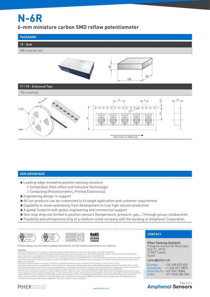 Amphenol N6L50T8S-103A3030R-E technical document page 4