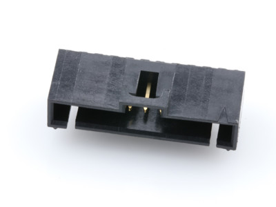 2.54mm Pitch SL Header, Low Profile, Single Row, Right Angle, 3.05mm Pocket, Shrouded, 17 Circuits, 0.76µm Gold (Au) Selective Plating, Tin (Sn) PC Tail Plating