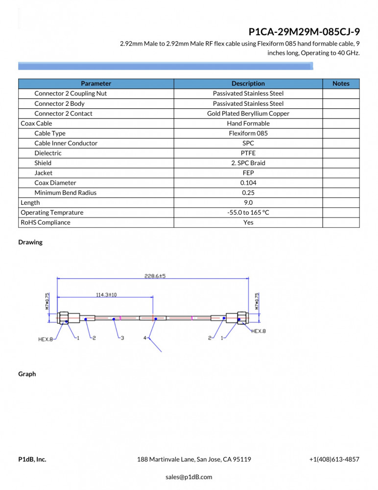 P1CA-29M29M-085CJ-9 technical document page 2