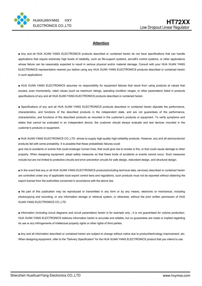 HT7250 datasheet page 5
