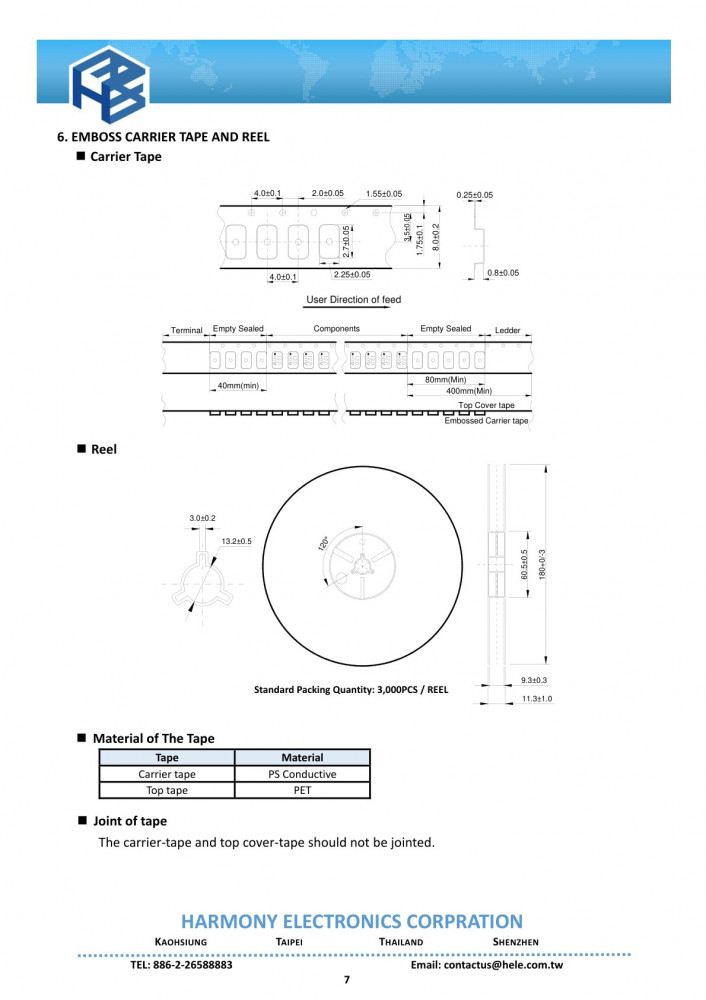 HELE S2H024000FECHC-T datasheet page 8