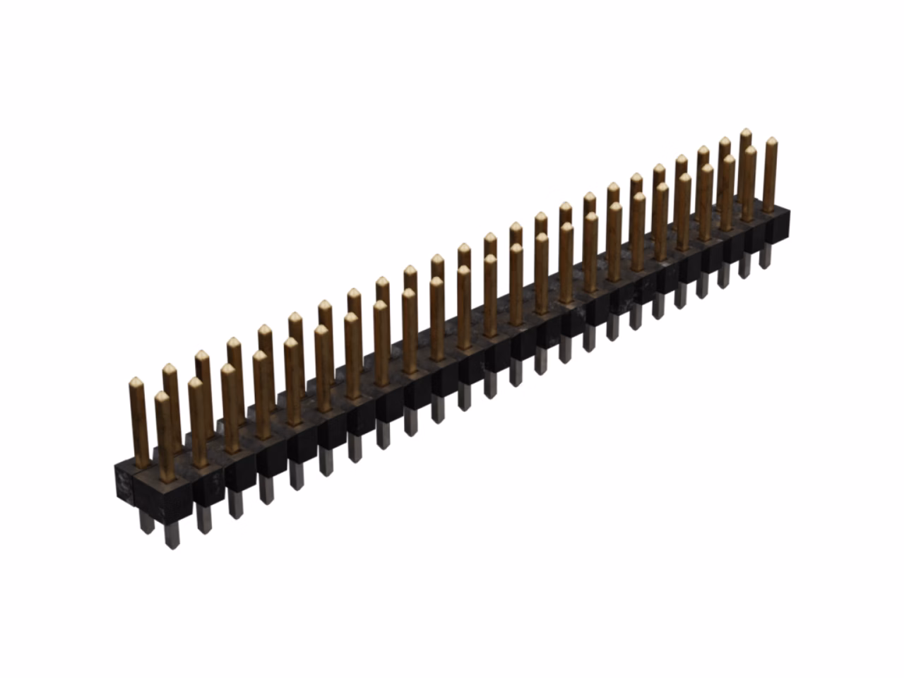 C-Grid Header, 2.54mm Pitch, Through Hole, Dual Row, Vertical, 48 Circuits, 0.38µm Gold (Au) Plating, Tray Packaging, Lead-Free for sale