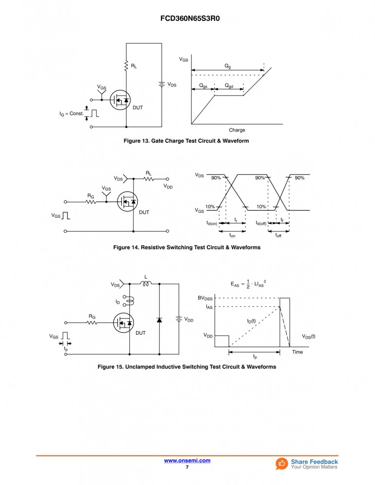 FCD360N65S3R0 datasheet preview, page 7