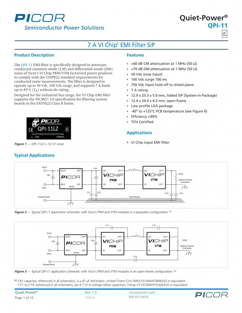 QPI-11LZ datasheet page 1