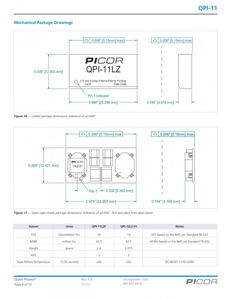 QPI-11LZ datasheet page 9