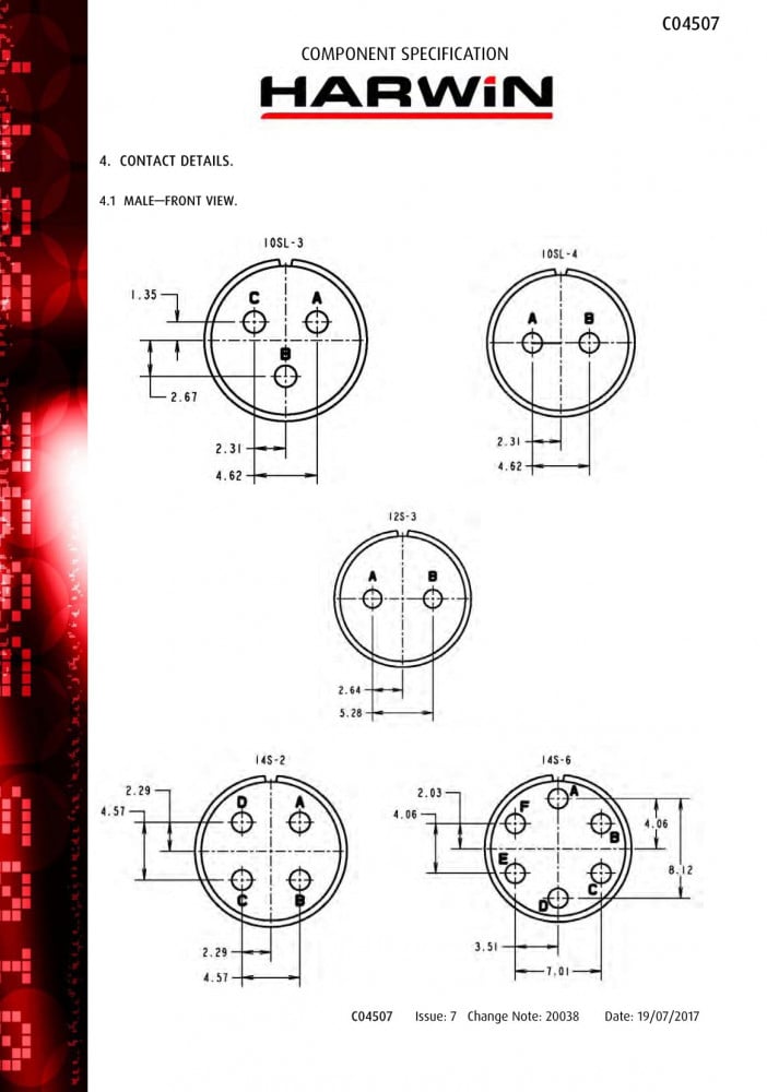 Harwin C90 specification page 5