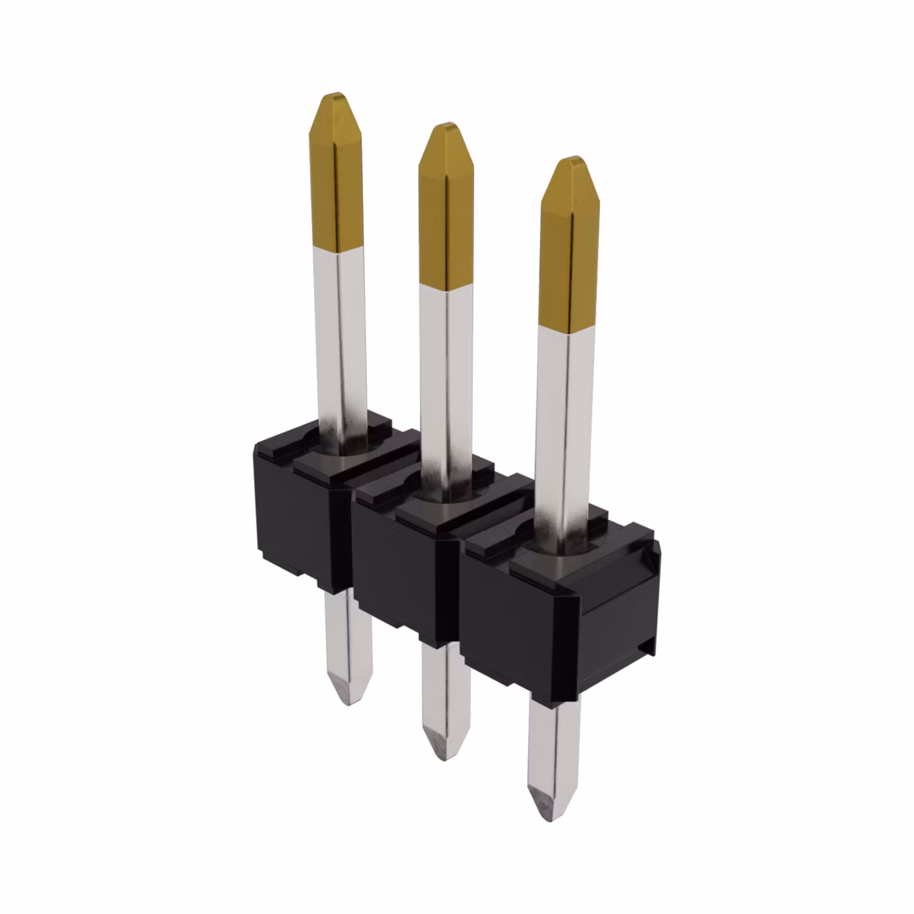 KK 254 Breakaway Header, Vertical, 3 Circuits, 0.76µm Gold (Au) Plating, Mating Pin Length 6.09mm, Bag for sale