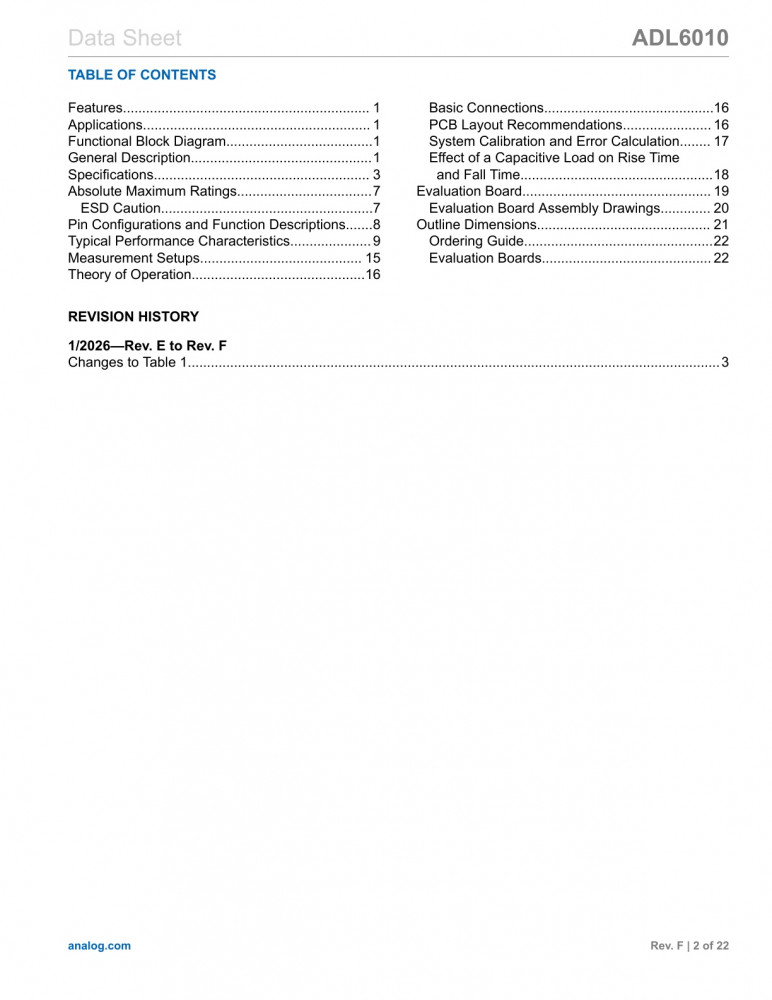 ADL6010 document image 2