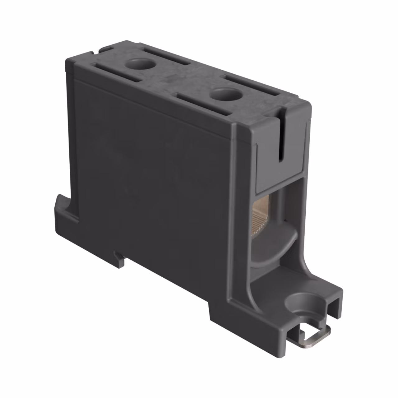 High Current Universal Clamp Terminal Block, 35.00mm DIN-rail or Screw Mount, 230.0A / 1000V, Grey Housing and Cover, 1 Circuit for sale