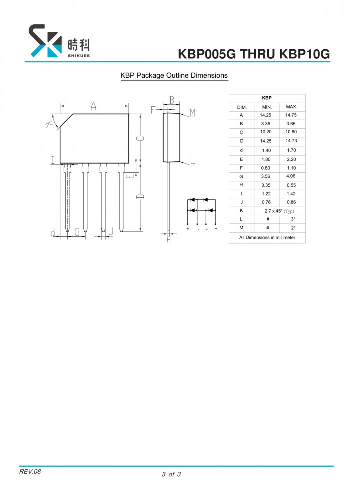 KBP06G datasheet page 3