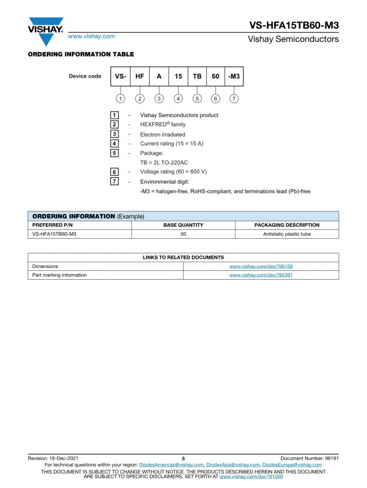 VS-HFA15TB60-M3 datasheet page 5