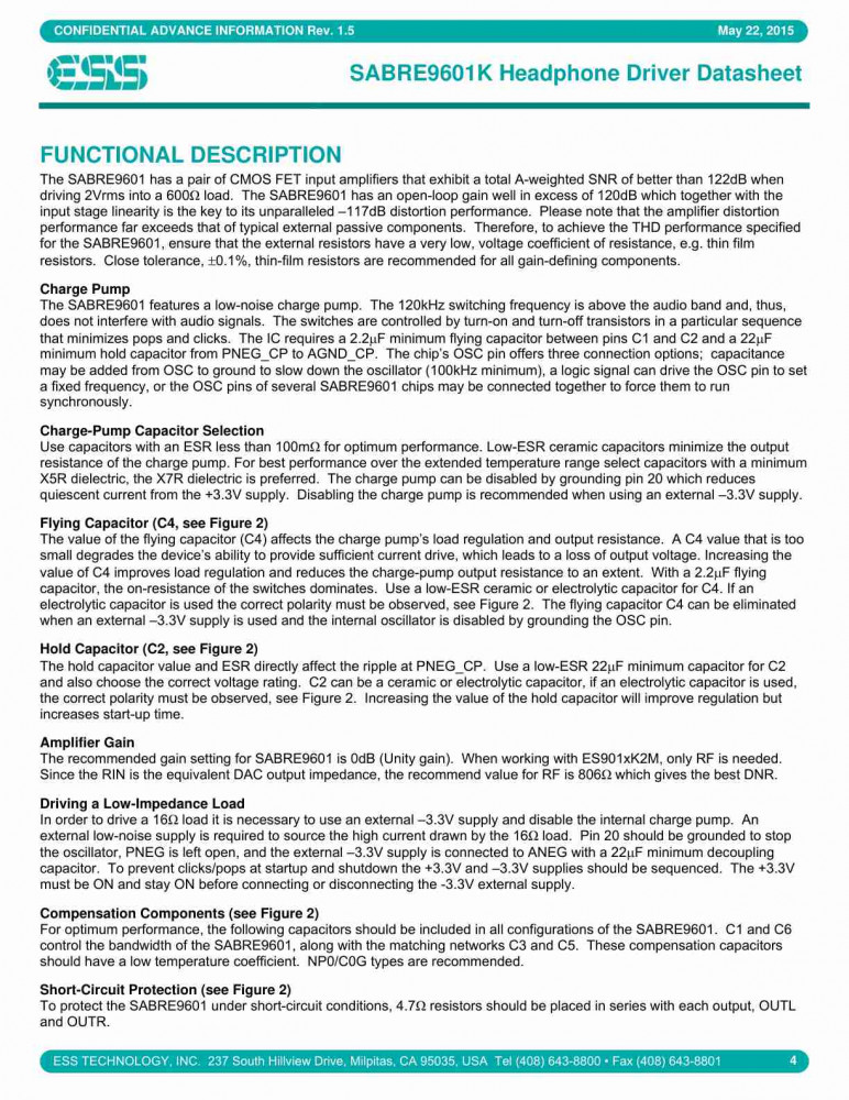 SABRE9601K datasheet page 4