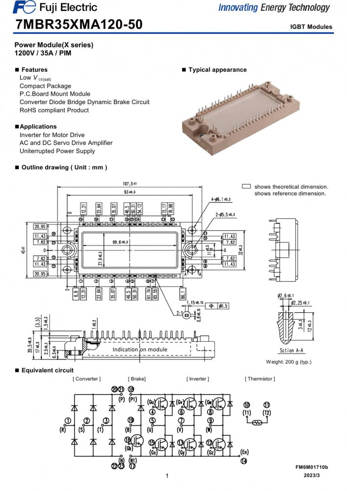 7MBR35XMA120-50 datasheet page 1