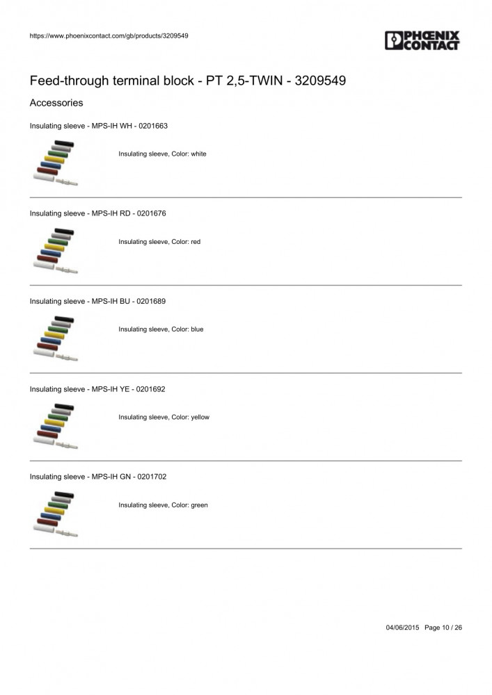 PT 2,5-TWIN 3209549 technical document page 10