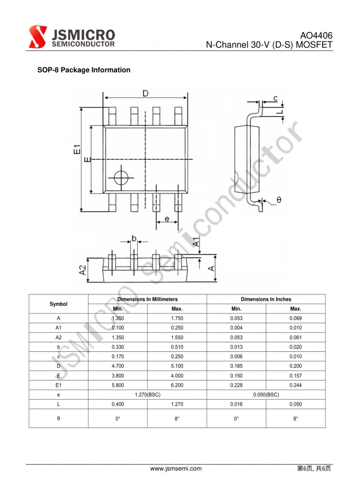 AO4406 datasheet page 6