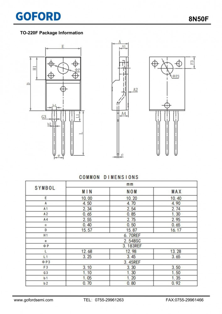 8N50F datasheet page 6