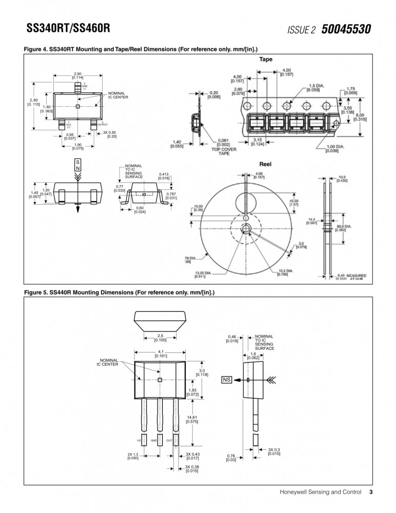 Honeywell SS343RT installation document page 3
