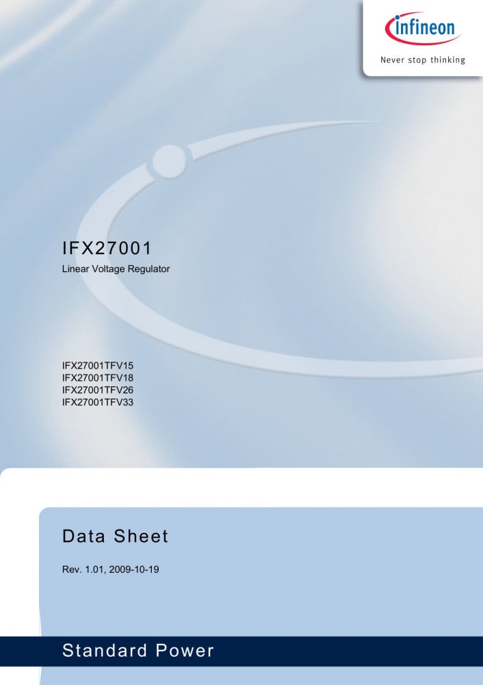 IFX27001 datasheet page 1