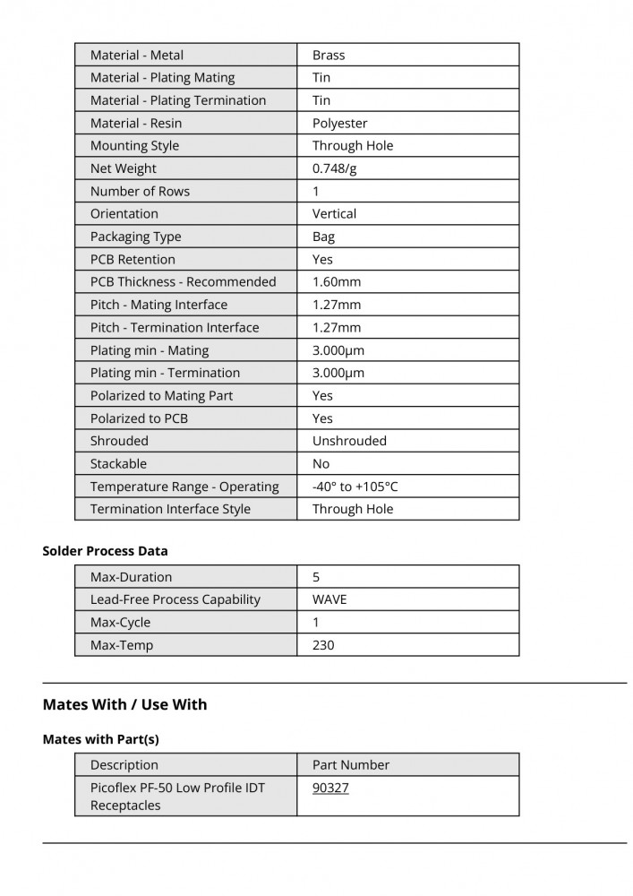 MOLEX 903250018 technical document page 3